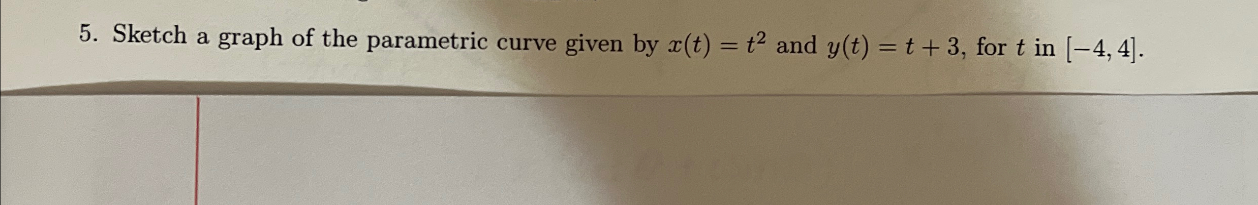 Solved Sketch A Graph Of The Parametric Curve Given By