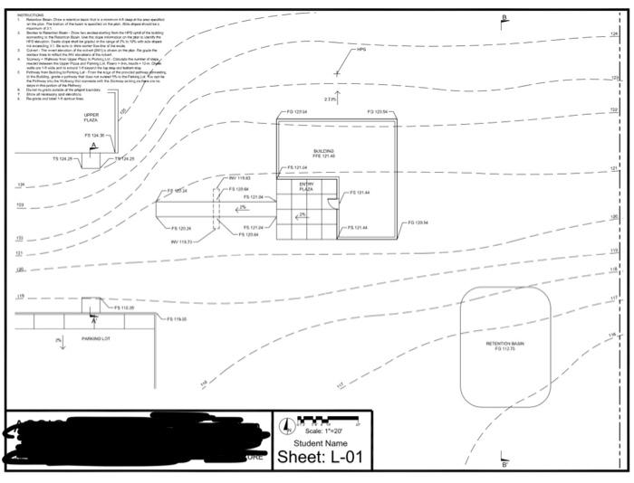 Solved INSTRUCTIONS Retention Basin- Draw a retention basin | Chegg.com