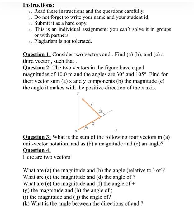 Solved Instructions 1 Read These Instructions And The