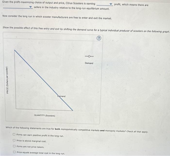 Solved 3. How short-run profit or losses induce entry or | Chegg.com