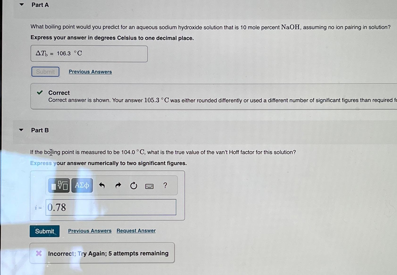 Solved How to get the 106.3 ﻿in A? ﻿And how to solve B?Part | Chegg.com