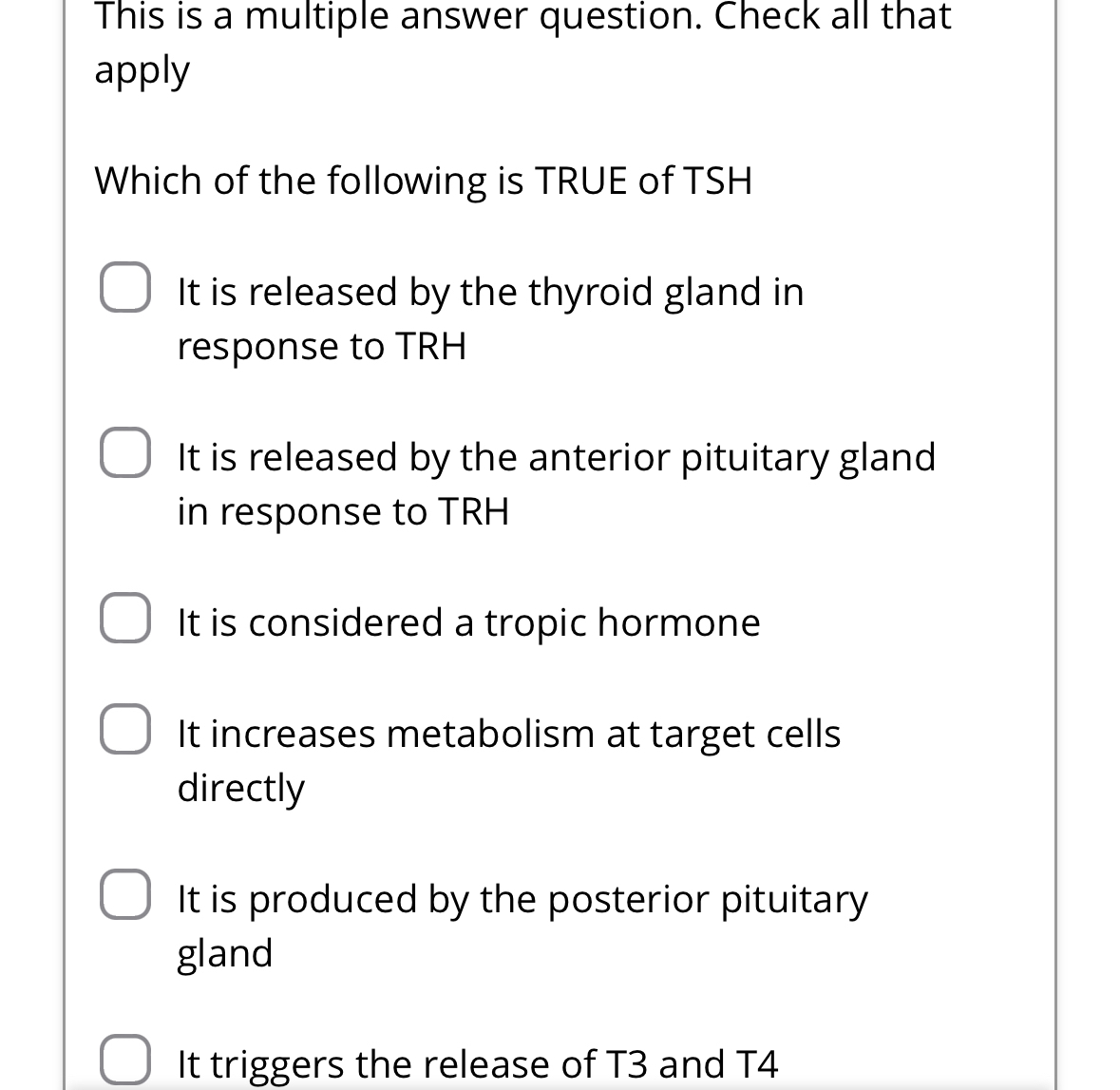 Solved This is a multiple answer question. Check all | Chegg.com