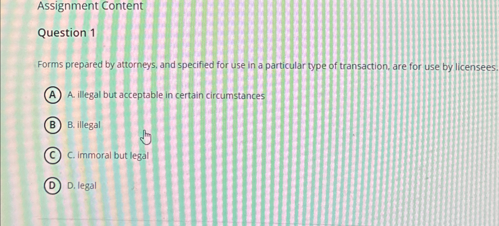 Solved Assignment ContentQuestion 1Forms prepared by | Chegg.com