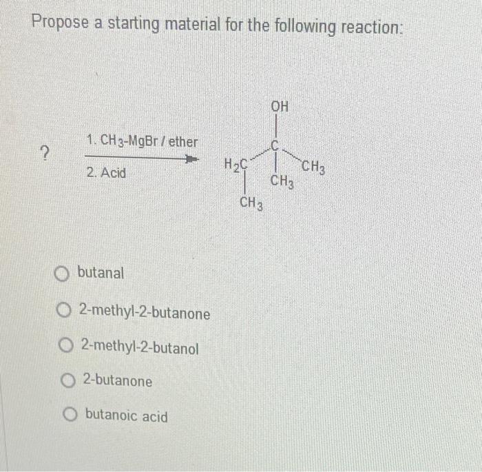 Solved Identify the correct reactant, product or conditions | Chegg.com