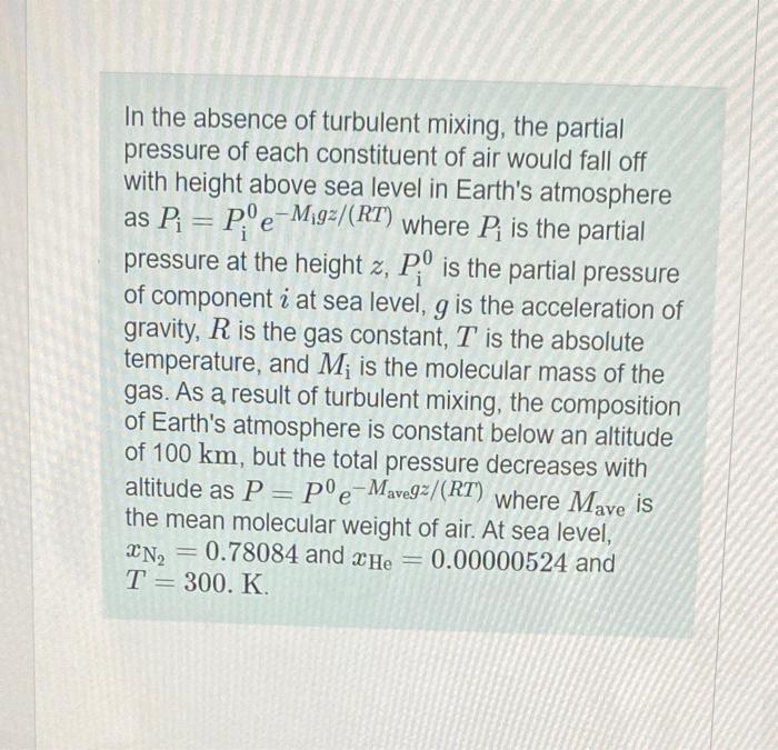 Solved Calculate the total pressure at 14.0 km, assuming a | Chegg.com