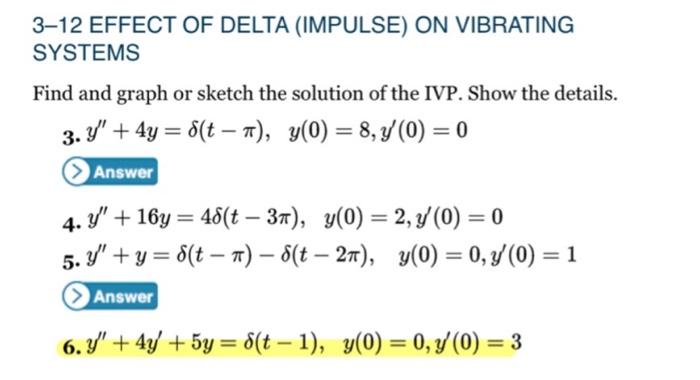 Solved Find and graph or sketch the solution of the IVP. | Chegg.com