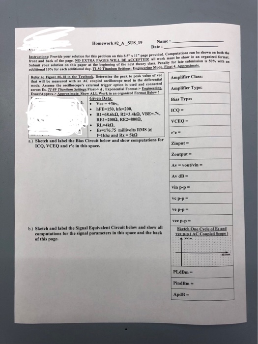 Solved Homework N2 A SUS 19 Tk 2 A SUS 19 Name: Date: page | Chegg.com