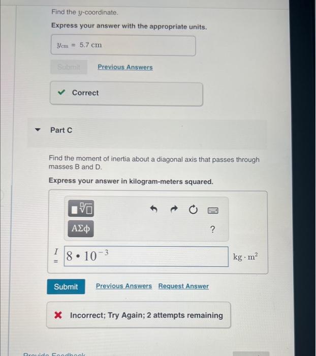 Solved The four masses shown in (Figure 1) are connected by | Chegg.com