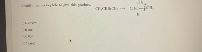 Solved Identify the nucleophile to give this product. | Chegg.com