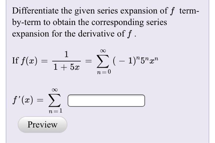 Solved Use partial fractions to find the power series of the | Chegg.com