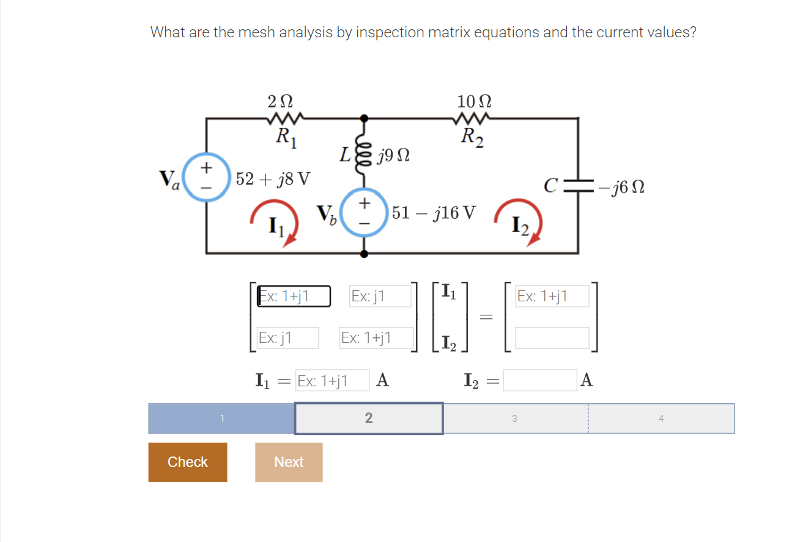 Solved What are the mesh analysis by inspection matrix | Chegg.com