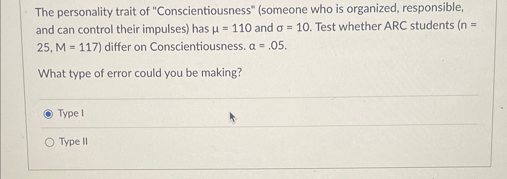 Solved The personality trait of "Conscientiousness" (someone | Chegg.com