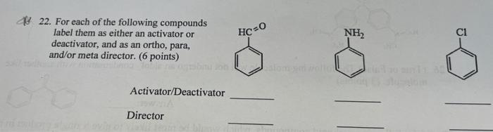 Solved 22. For each of the following compounds label them as | Chegg.com