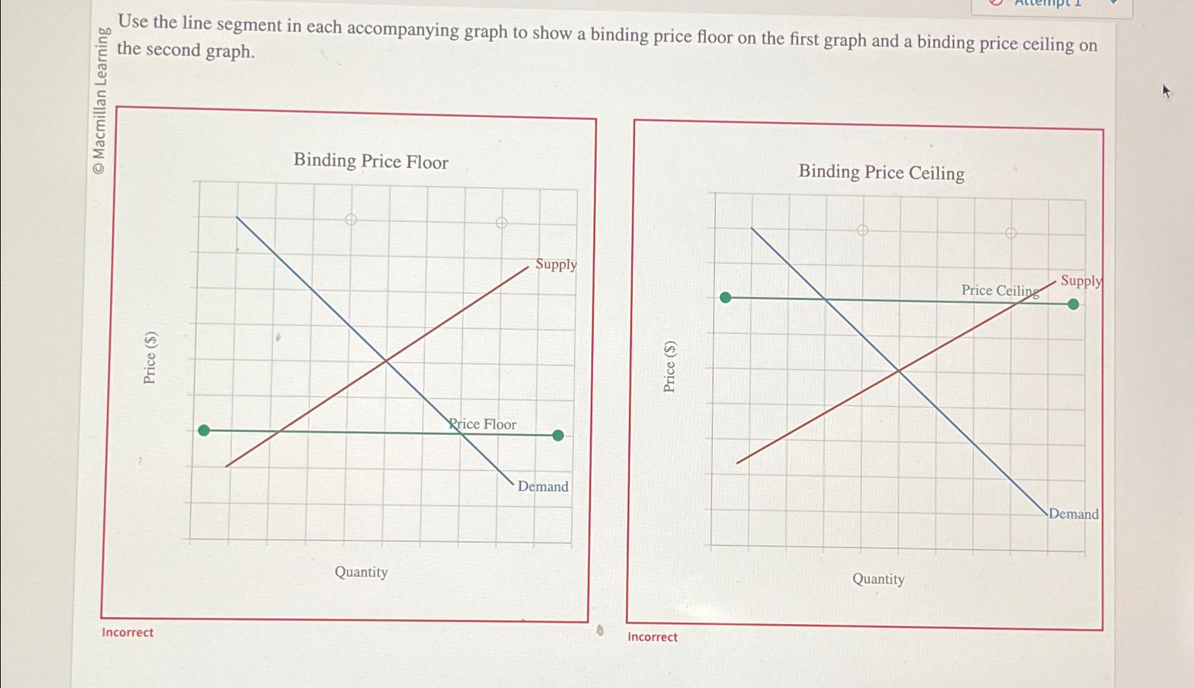 Solved Use the line segment in each accompanying graph to | Chegg.com