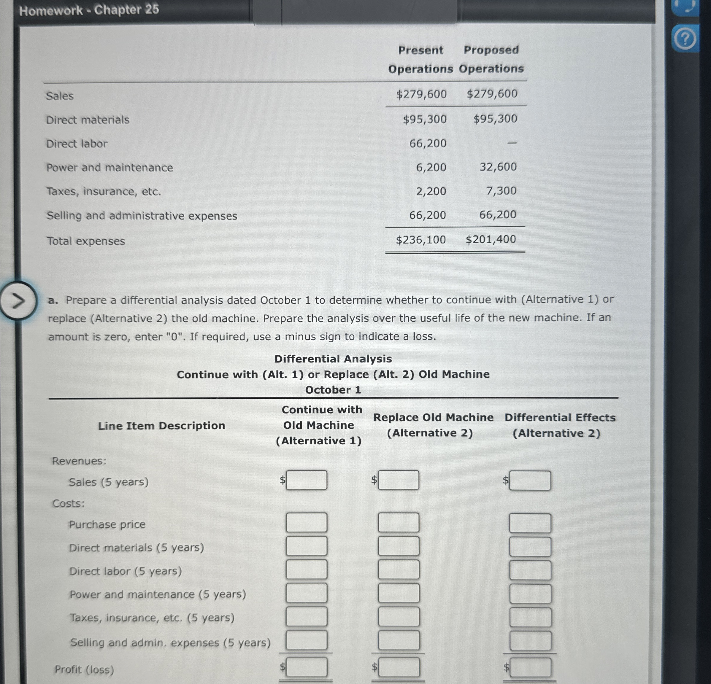 Solved Homework - ﻿Chapter | Chegg.com