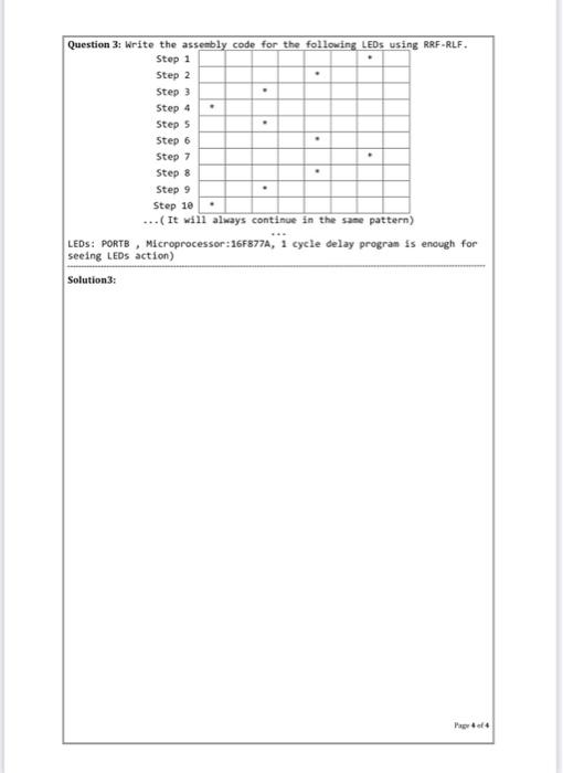 Solved seeing LEDs action) | Chegg.com