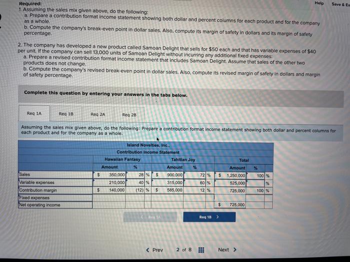 Solved Ch5 - Assignment Saved Help Save & Exit 2 Island | Chegg.com