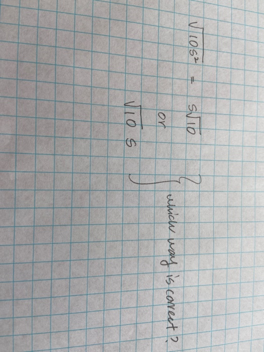 Solved Vios² = svio which way is correct? lor Vios | Chegg.com