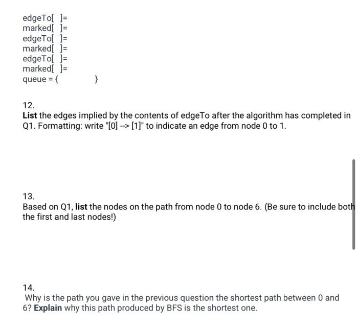 Solved 11. Simulate the BFS algorithm (see slides) on this | Chegg.com