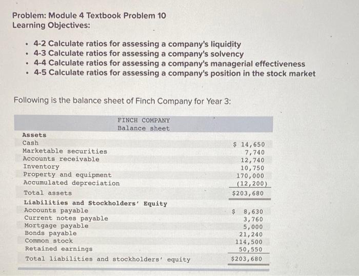 Solved Problem: Module 4 Textbook Problem 10 Learning | Chegg.com