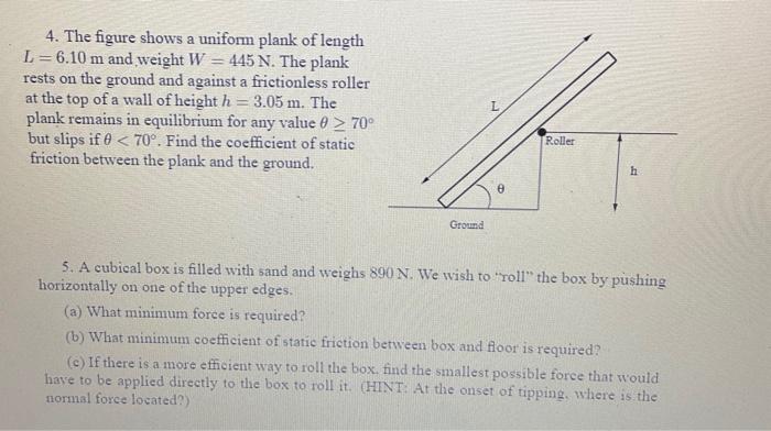 Solved 3. A uniform cylinder with mass m and radius R is | Chegg.com