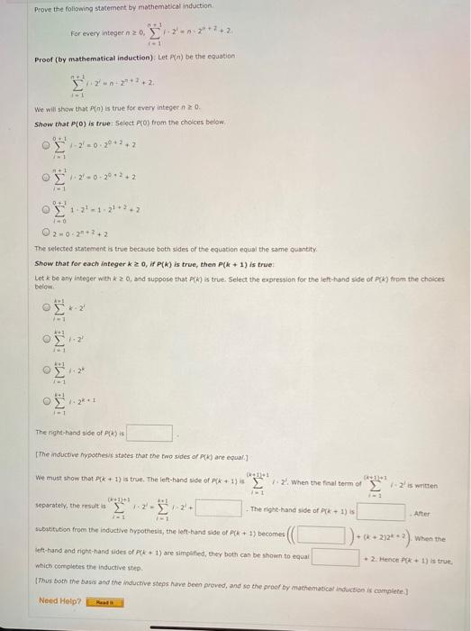 Solved Prove the following statement by mathematical | Chegg.com
