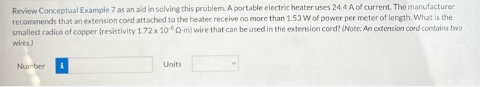 Solved Review Conceptual Example 7 as an aid in solving this | Chegg.com
