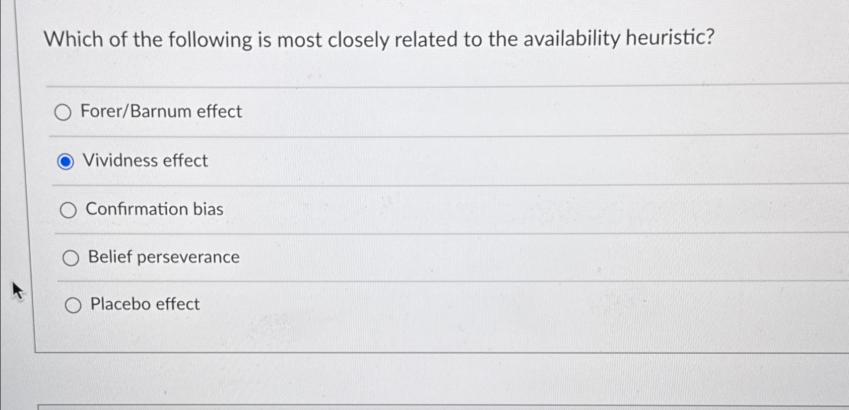 Solved Which of the following is most closely related to the | Chegg.com