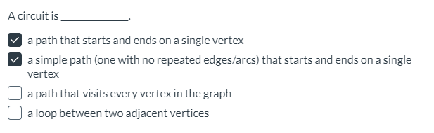 Solved A circuit isa path that starts and ends on a single | Chegg.com