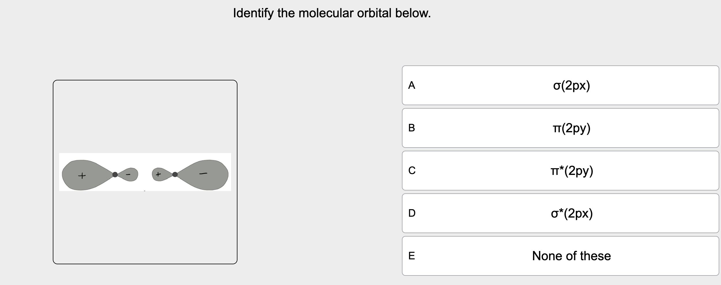 Solved Identify the molecular orbital | Chegg.com