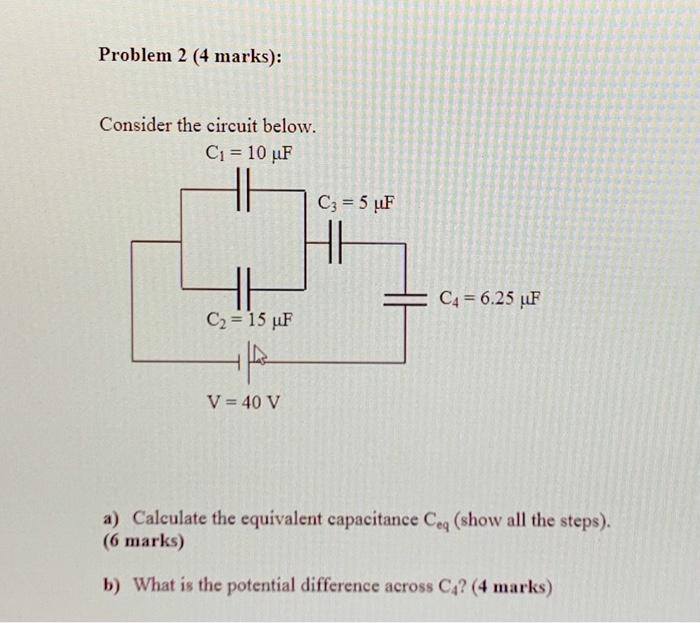 Solved Two capacitors C1 and C2 have both area A=0.01 m2 and | Chegg.com
