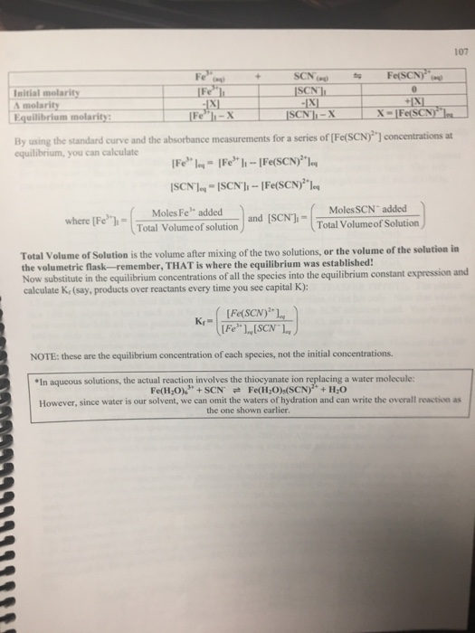 Solved 105 Equilibrium: Calculating Equilibrium Constants | Chegg.com
