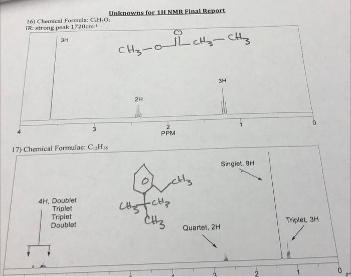 Solved 16) Chemical Formula: C4H8O2 | Chegg.com