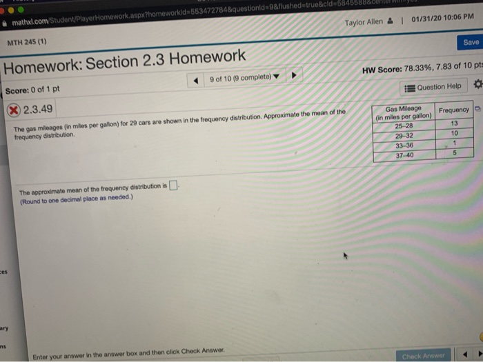 Solved & mathal.com/Student/Player | Chegg.com
