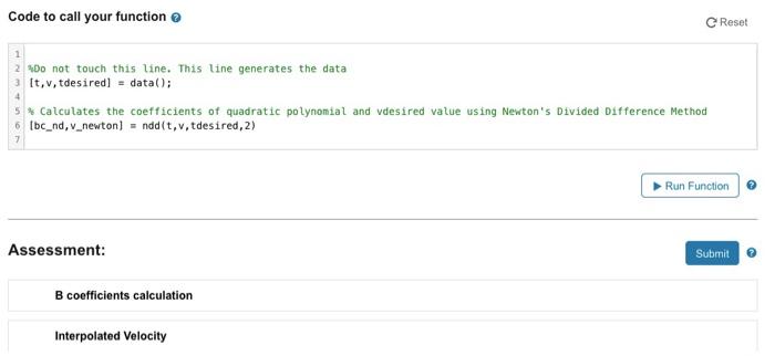 Solved Interpolation using Newton's Divided Difference My | Chegg.com