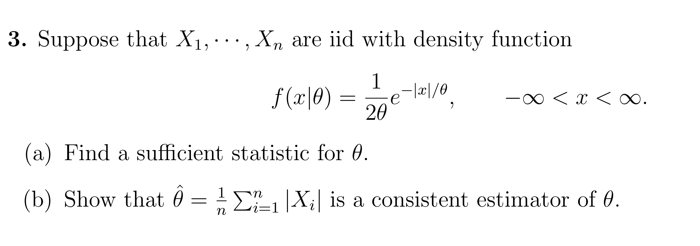 Solved Suppose that x1,cdots,xn are iid with density | Chegg.com Solved Suppose that x1,cdots,xn are iid with density | Chegg.com