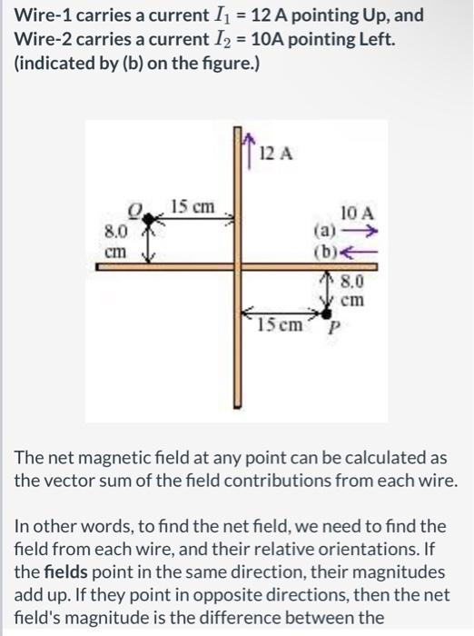 In other words, to find the net field, we need to | Chegg.com