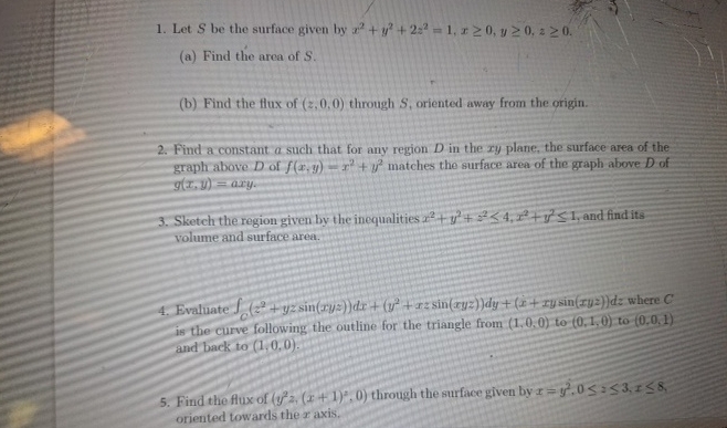 Solved Let S ﻿be the surface given by | Chegg.com