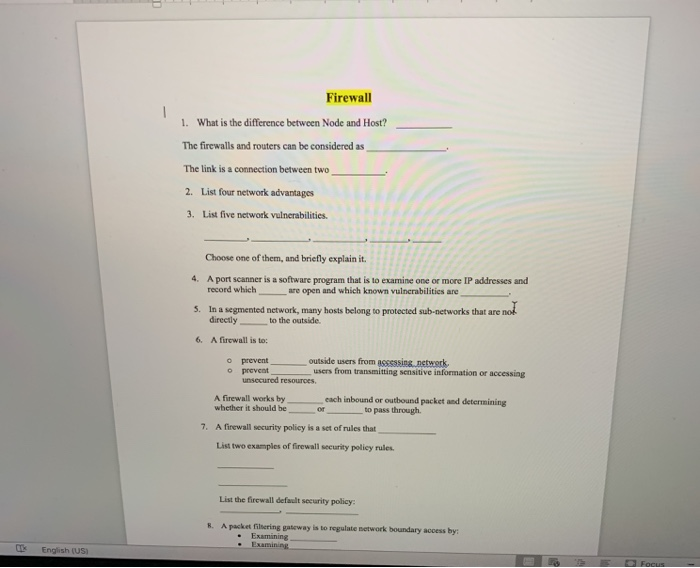Solved Firewall 1. What is the difference between Node and | Chegg.com