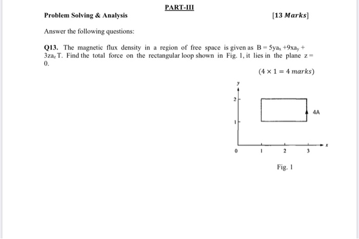 Solved PART-III Problem Solving & Analysis [13 Marks) Answer | Chegg.com Solved PART-III Problem Solving & Analysis [13 Marks) Answer | Chegg.com