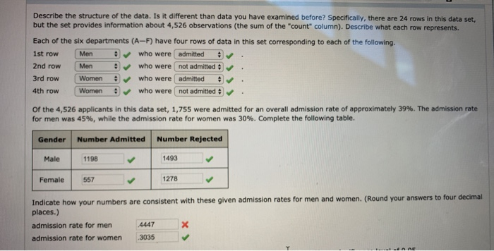 Solved Describe the structure of the data. Is it different | Chegg.com