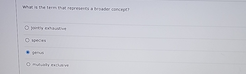 Solved What is the term that represents a broader | Chegg.com