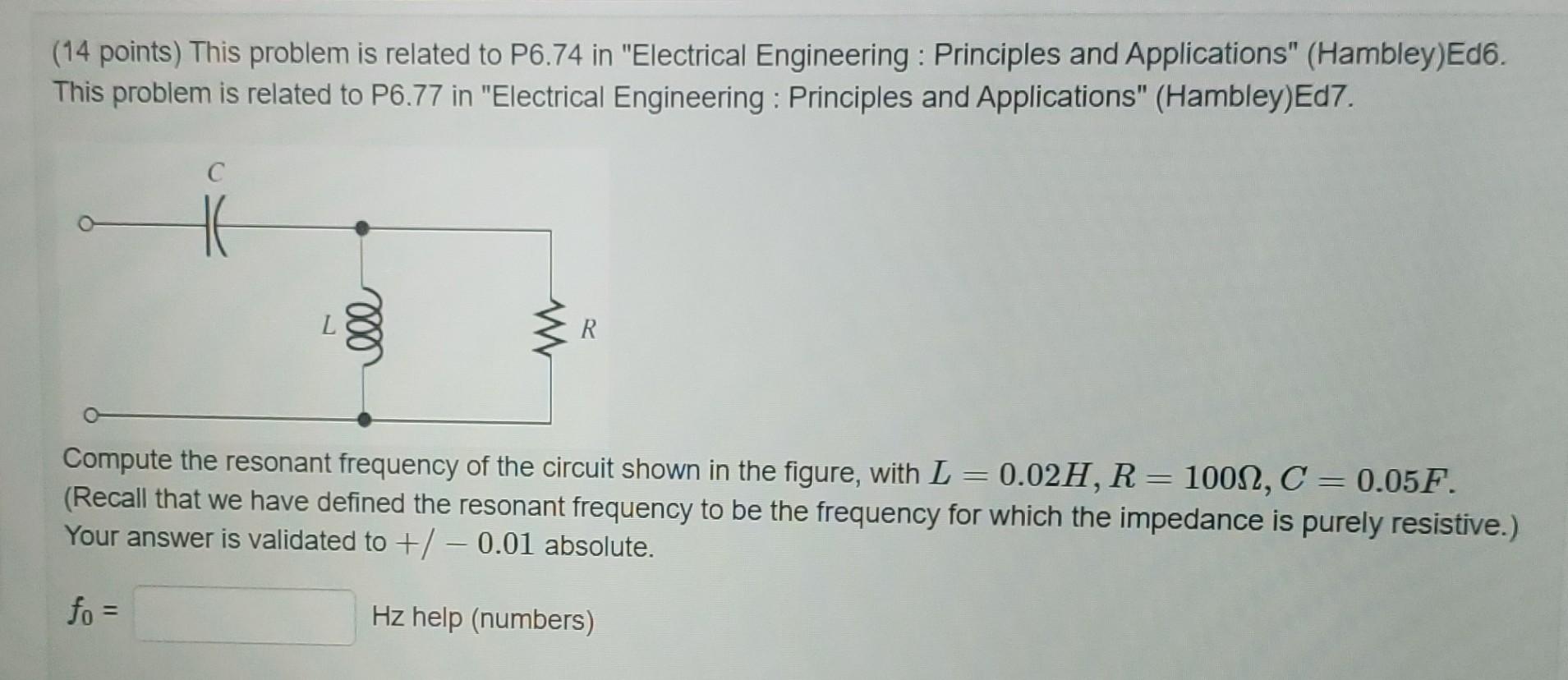 Solved 14 Points This Problem Is Related To P6 74 In