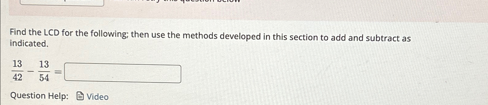 Solved Find the LCD for the following; then use the methods | Chegg.com