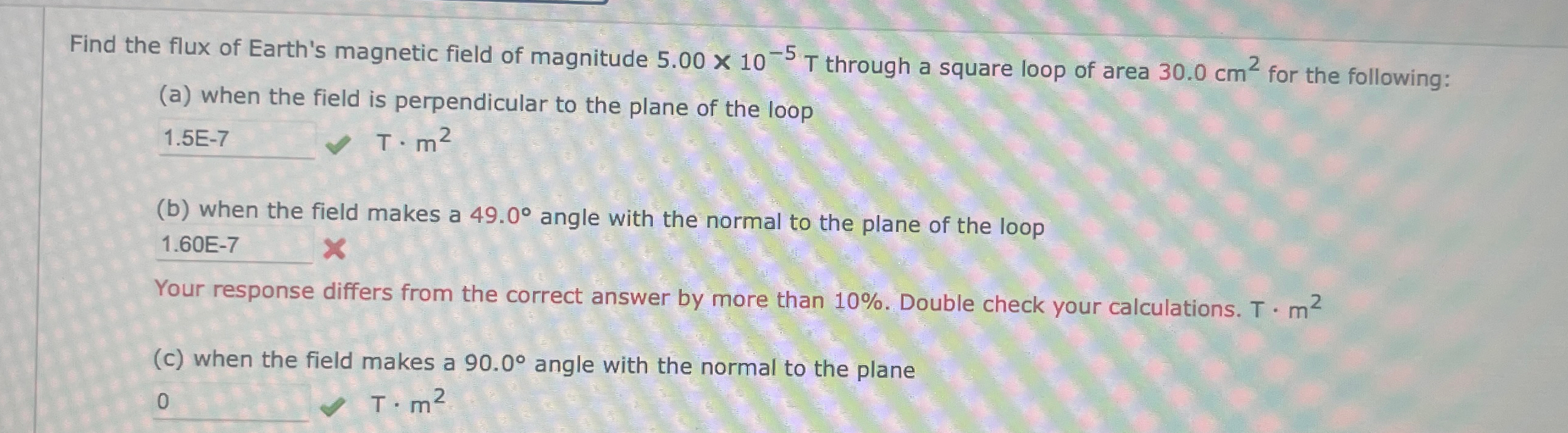 Solved 3. ﻿Find the flux of Earth's magnetic field of | Chegg.com