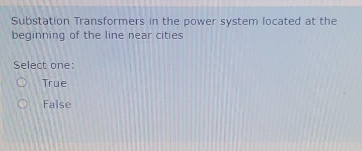 Solved Substation Transformers in the power system located | Chegg.com