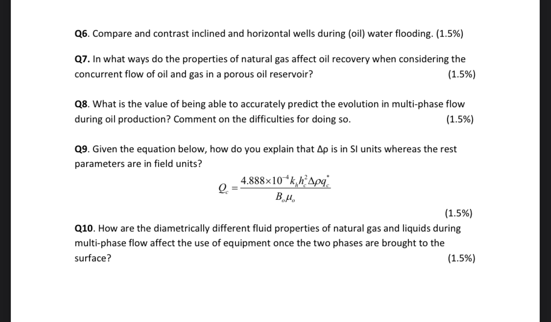 Solved Q6. ﻿Compare and contrast inclined and horizontal | Chegg.com