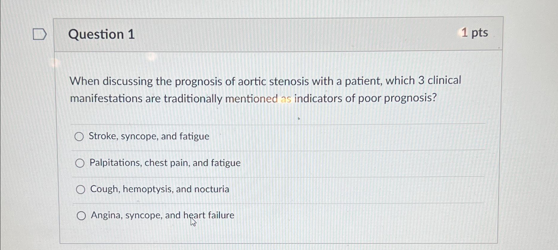 Solved Question 11 ﻿ptsWhen discussing the prognosis of | Chegg.com
