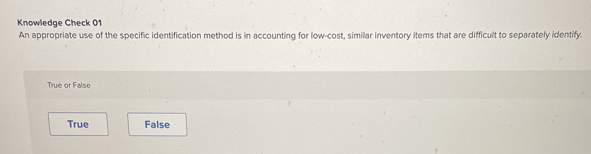 Solved Knowledge Check 01An appropriate use of the specific | Chegg.com