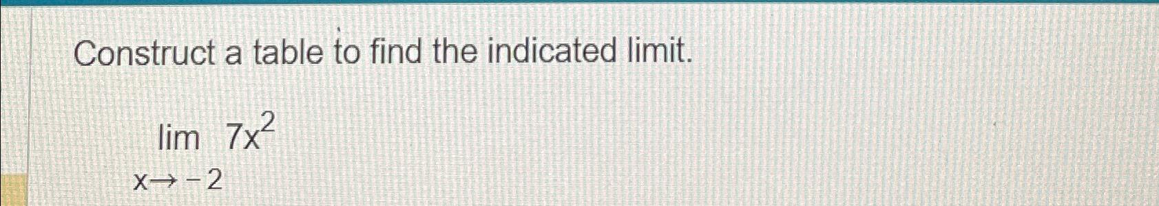 Solved Construct a table to find the indicated | Chegg.com